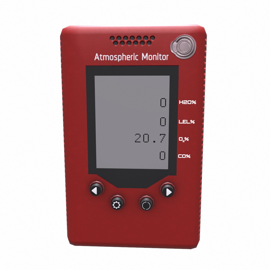 3D Model Atmospheric Monitor Low Poly - TurboSquid 2391143