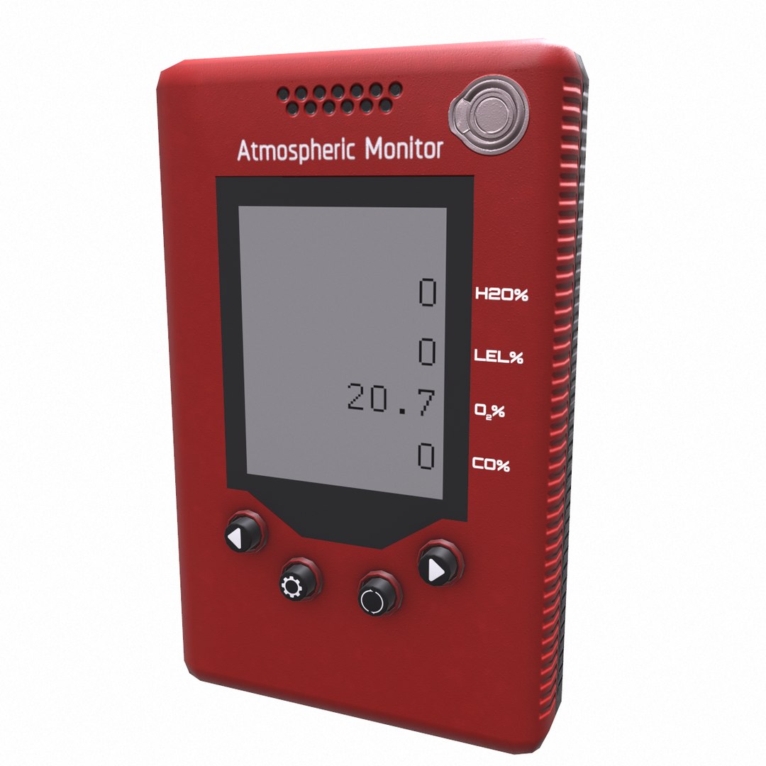 3D Model Atmospheric Monitor Low Poly - TurboSquid 2391143