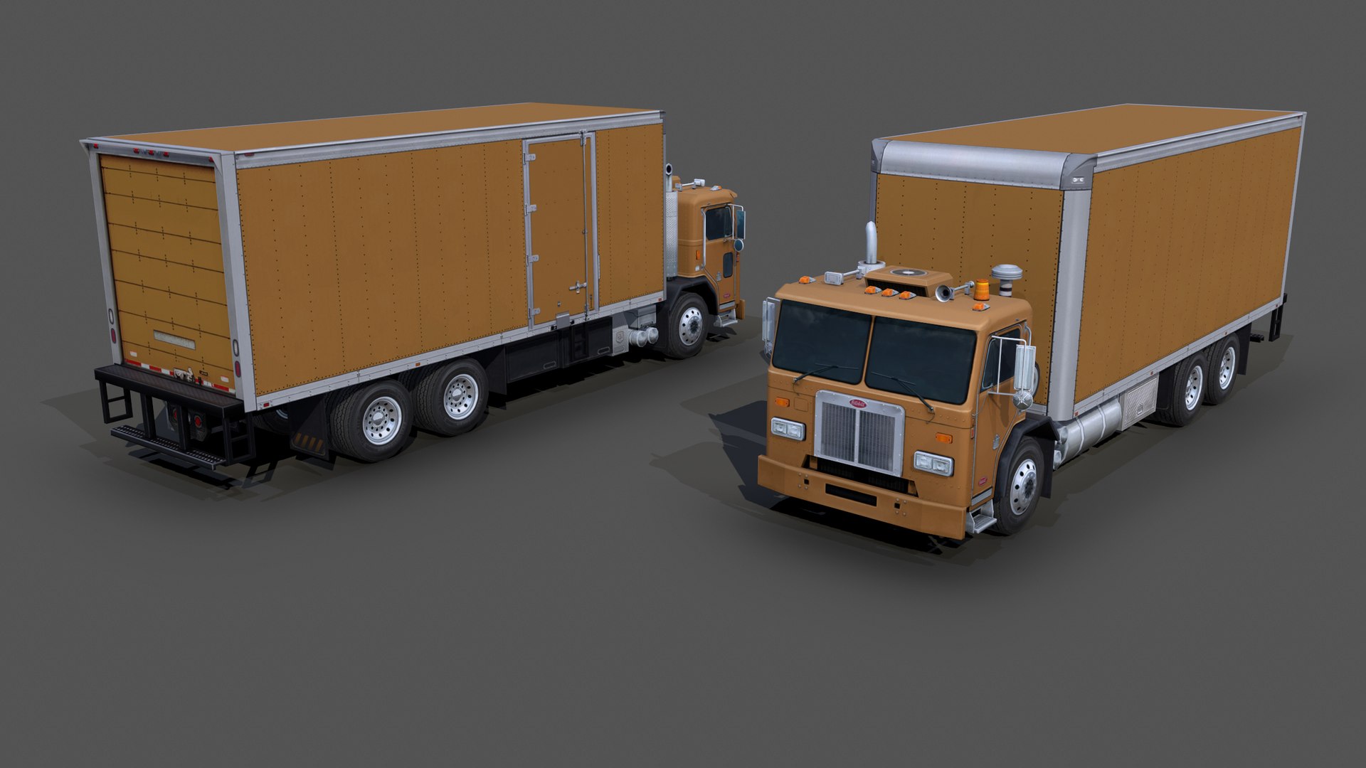3D Peterbilt 320 2005 Box truck s03 - TurboSquid 2178634