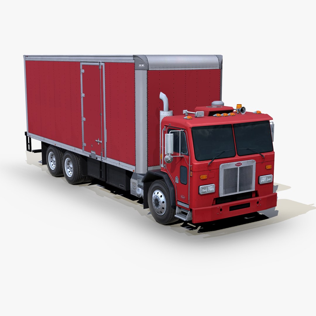 3D Peterbilt 320 2005 Box truck s03 - TurboSquid 2178634