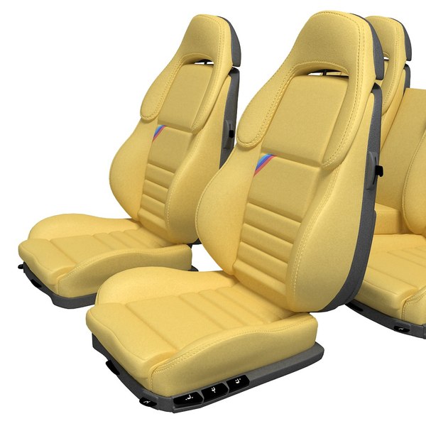 3d model car seat set