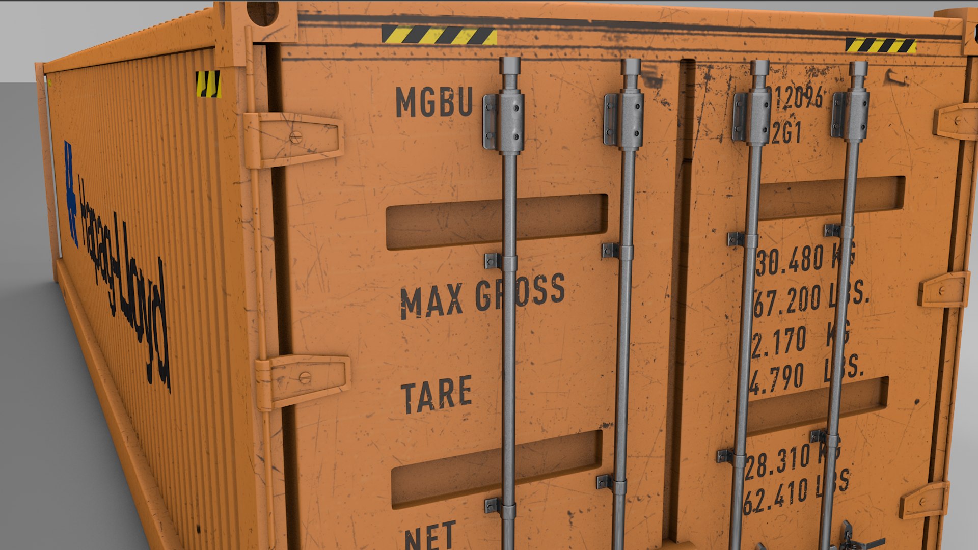 3D hapag lloyd cargo container - TurboSquid 1563506