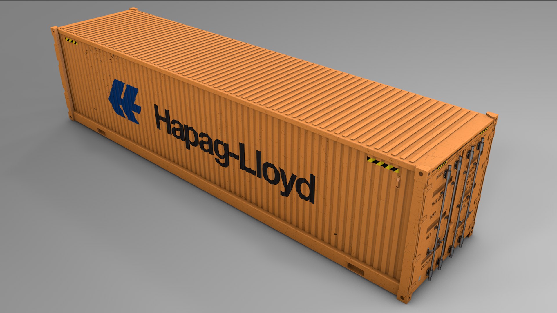 3D hapag lloyd cargo container - TurboSquid 1563506
