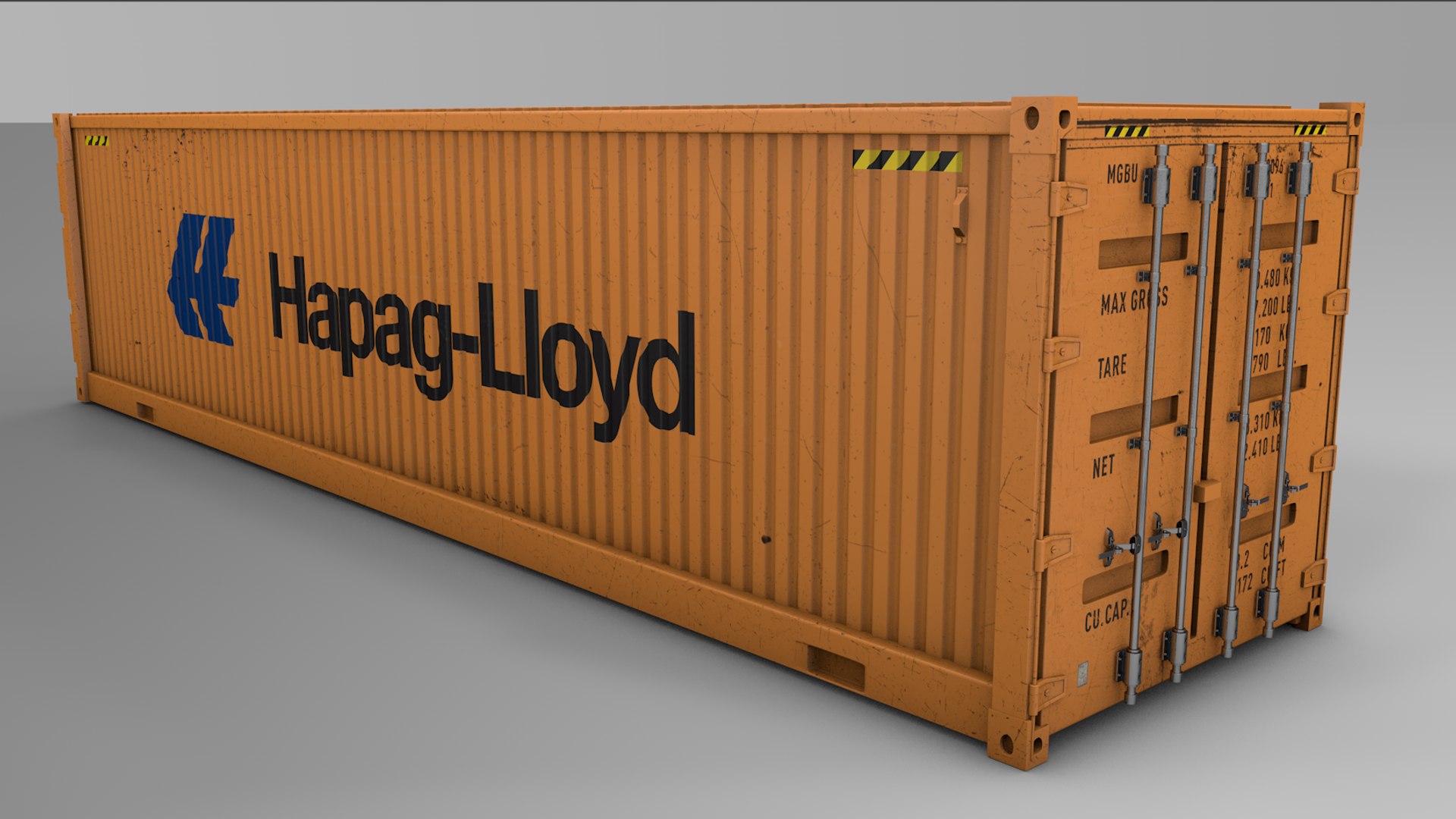 3D hapag lloyd cargo container - TurboSquid 1563506
