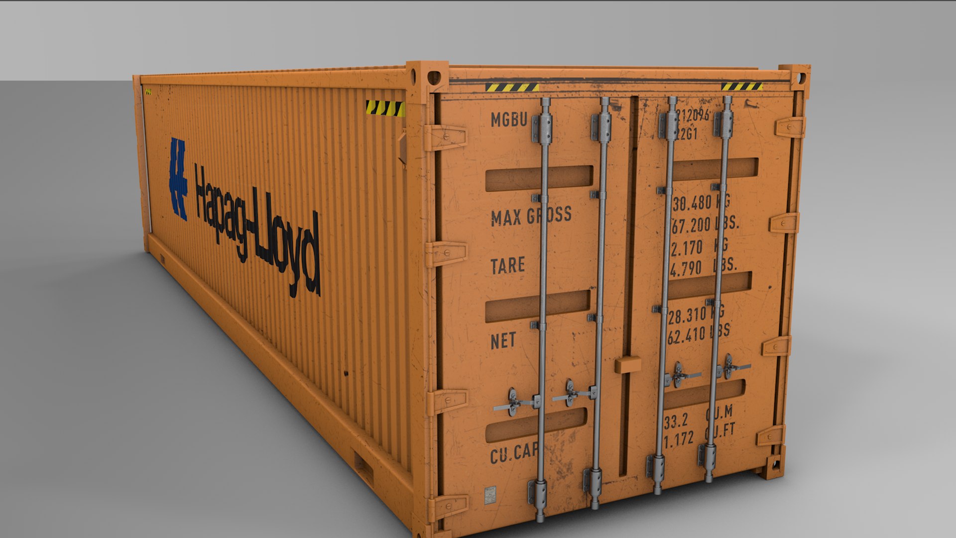 3D hapag lloyd cargo container - TurboSquid 1563506