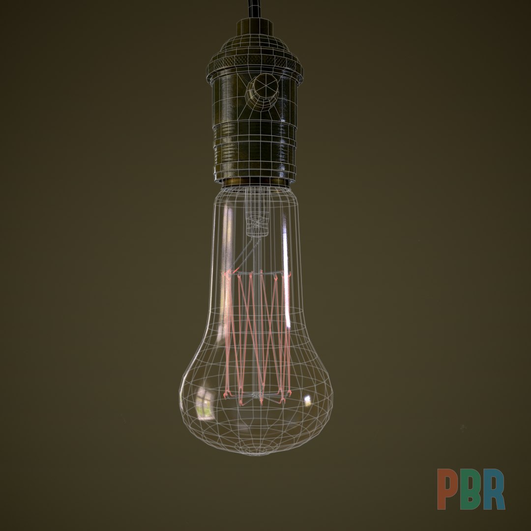 Vintage Light Bulbs Set PBR Model - TurboSquid 2237390