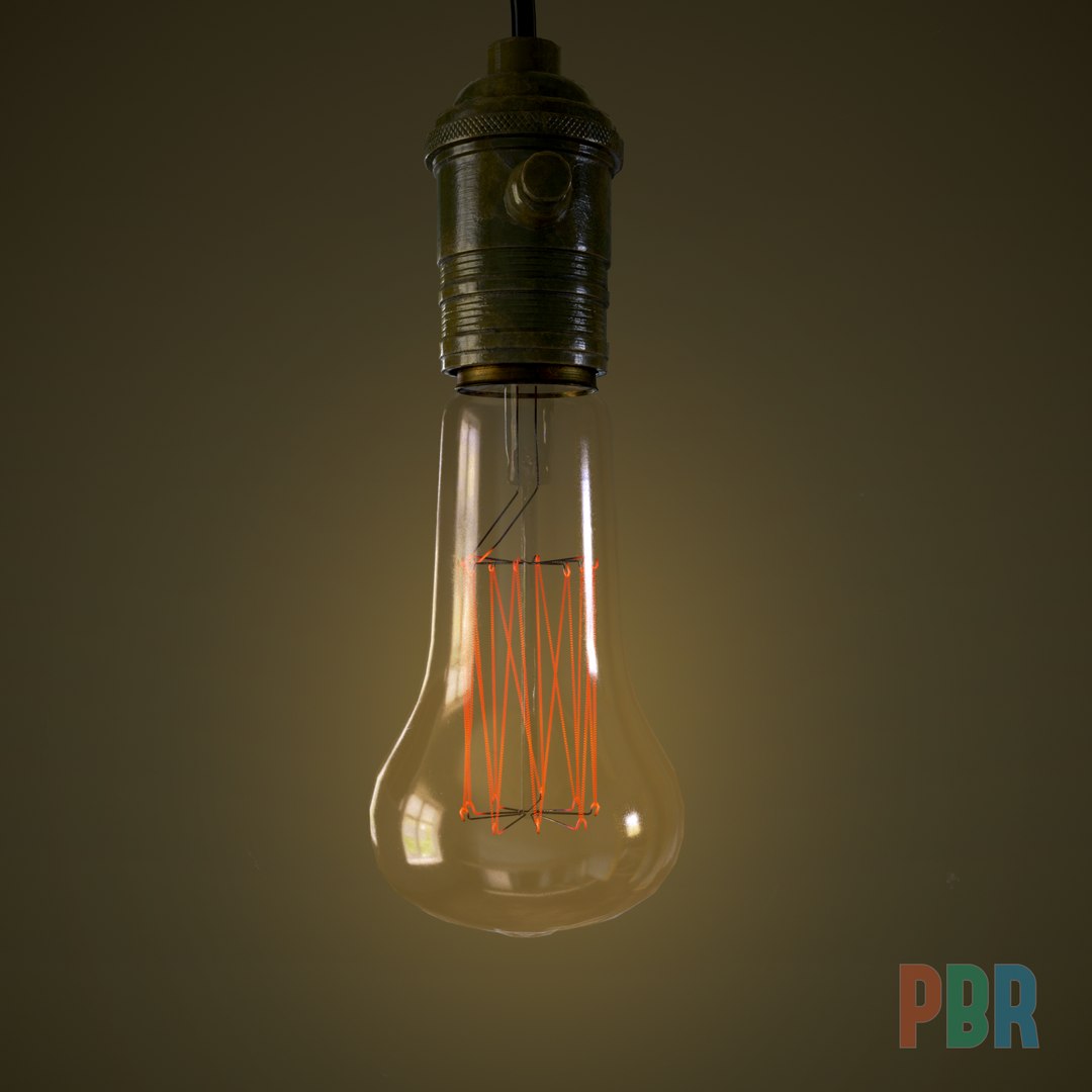 Vintage Light Bulbs Set PBR Model - TurboSquid 2237390