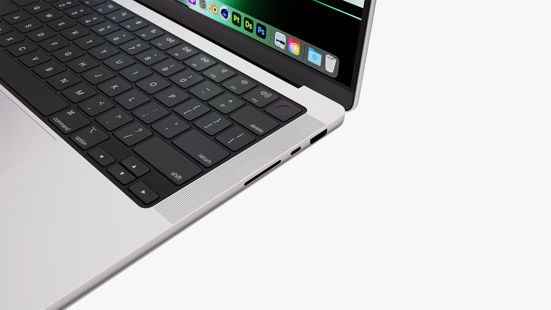 3D Apple MacBook Pro 14 Silver 2022 With Magic Mouse - TurboSquid 2075621