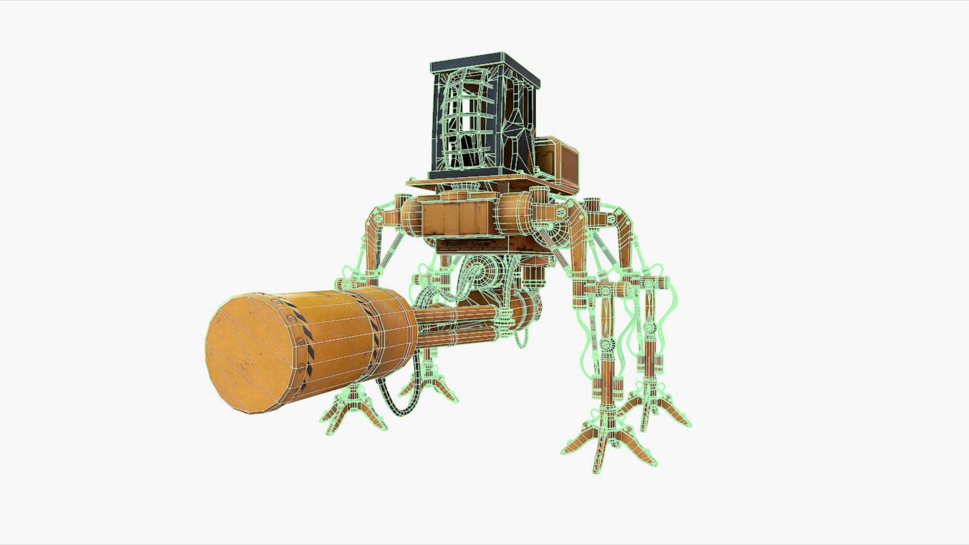 Sci Fi Construction Mech 3D Model - TurboSquid 1401983