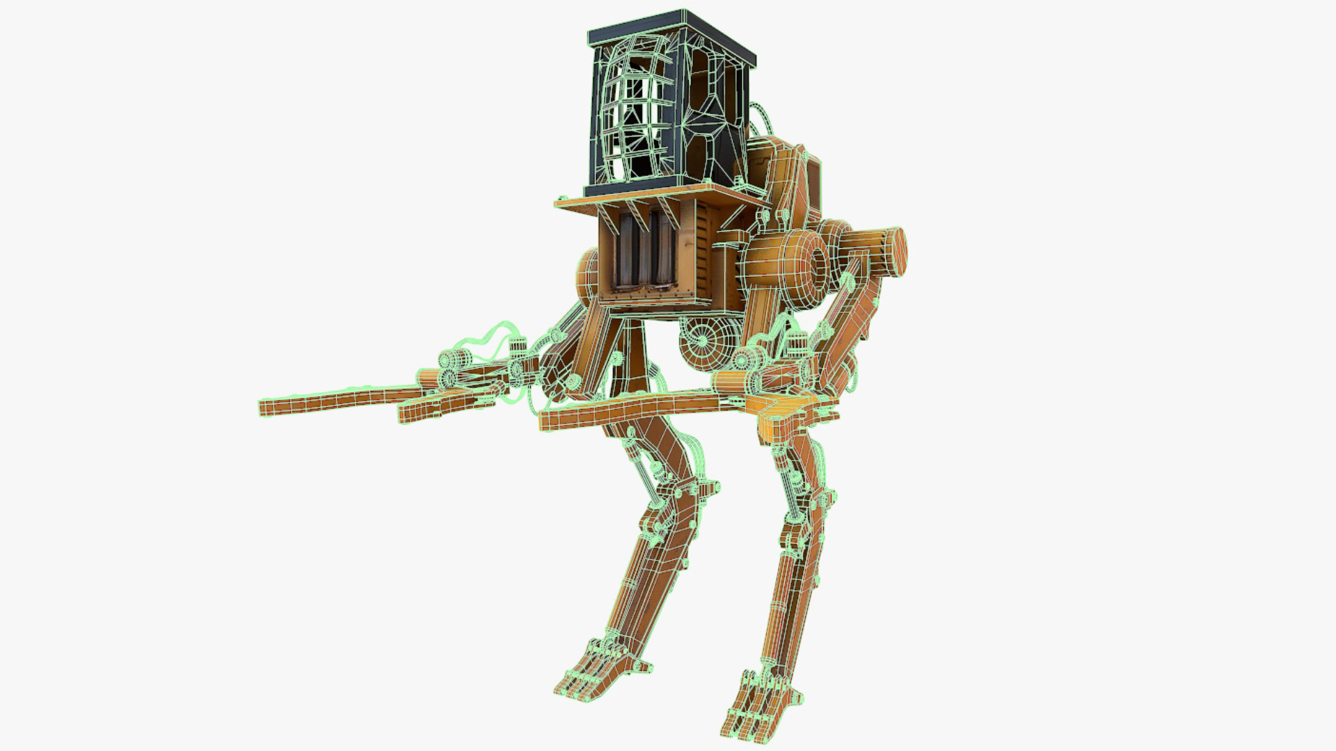Sci Fi Construction Mech 3D Model - TurboSquid 1401983