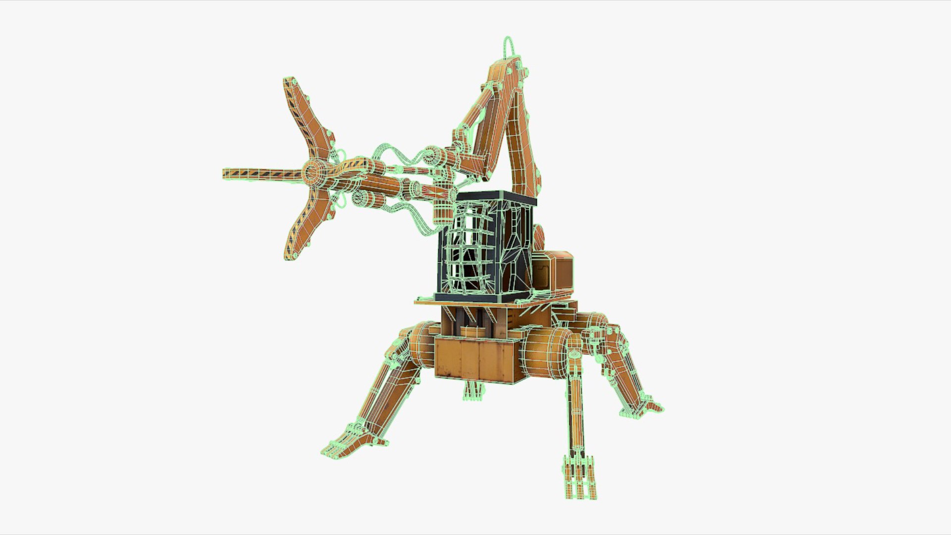 Sci Fi Construction Mech 3D Model - TurboSquid 1401983