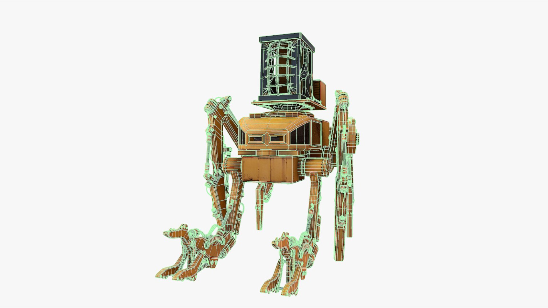 Sci Fi Construction Mech 3D Model - TurboSquid 1401983