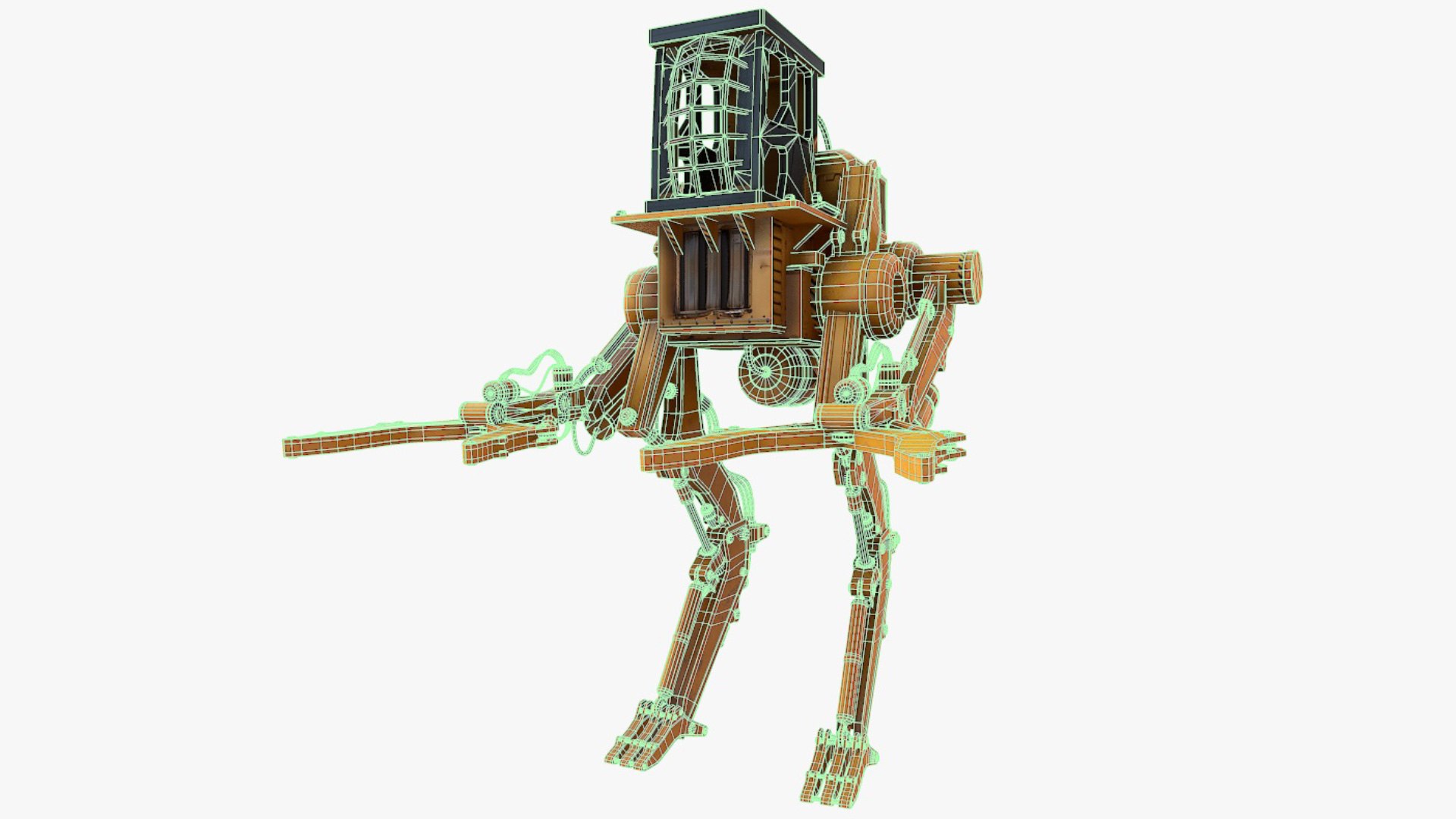 Sci Fi Construction Mech 3D Model - TurboSquid 1401983