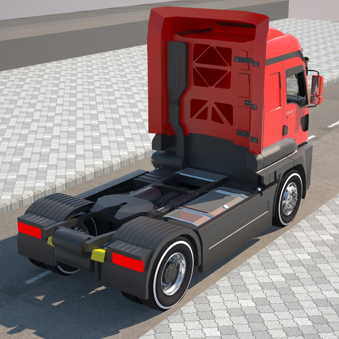 3d realistic cargo 1846 t model