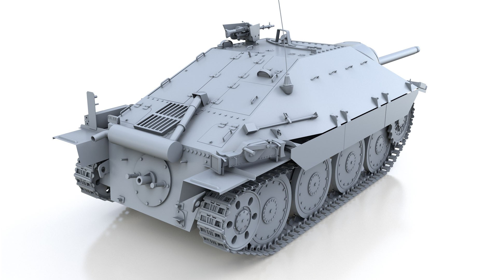 3D Jagdpanzer Hetzer - 708 VGD - TurboSquid 2072570