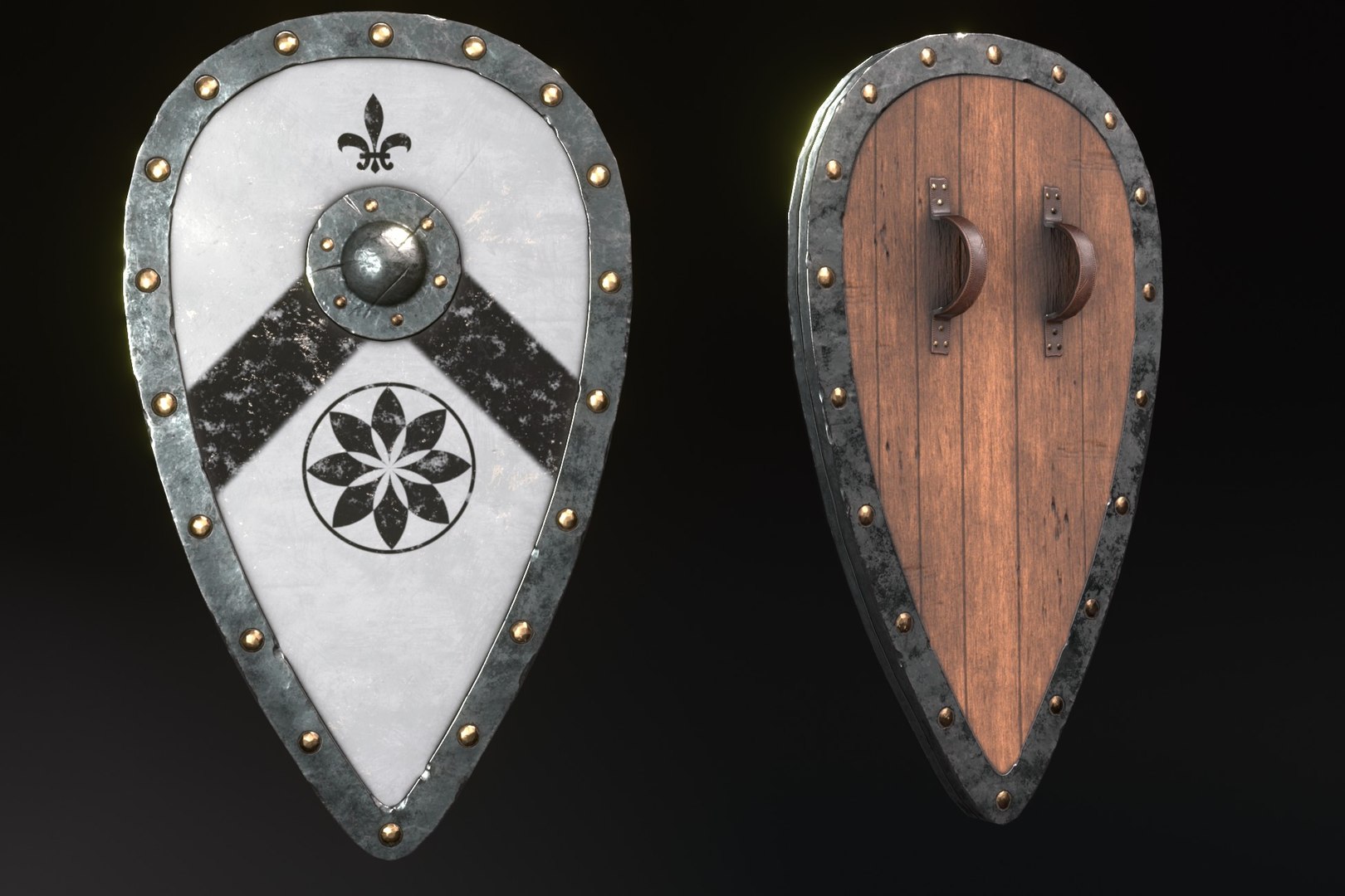 Set Shields 3D Model - TurboSquid 1713052
