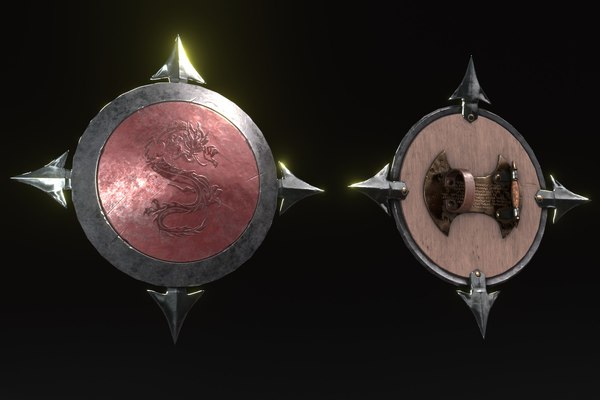 Set shields 3D model - TurboSquid 1713052