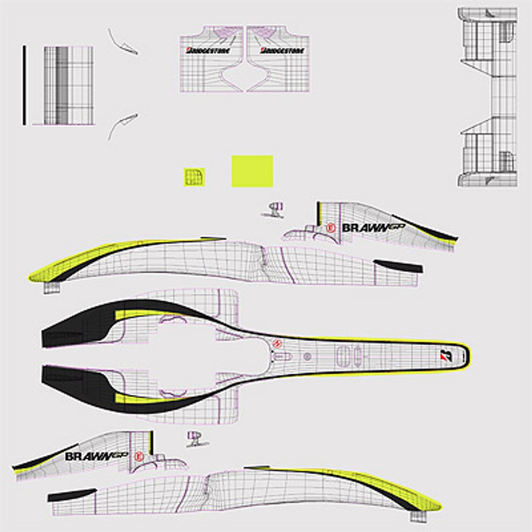 Brawn Gp 3d Model