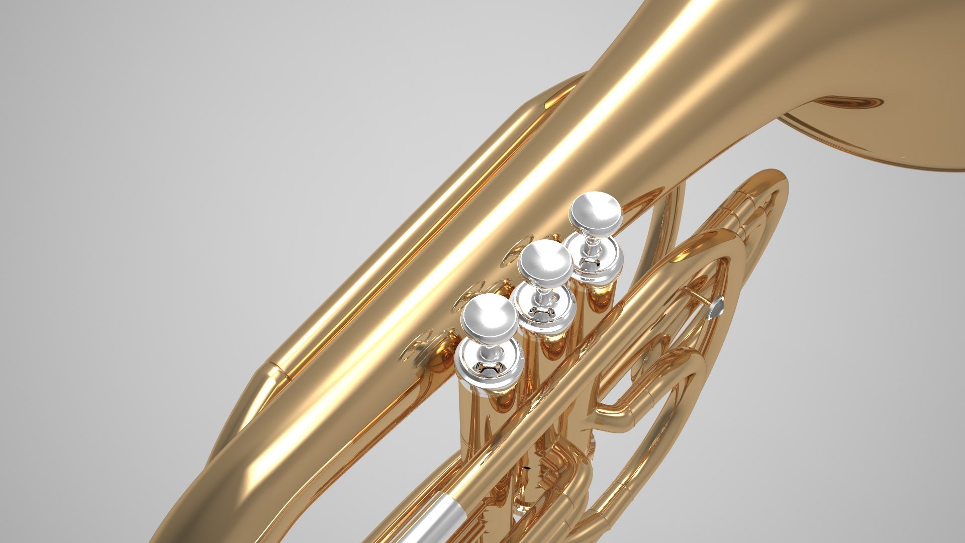 3d Model Tuba Musical Instrument