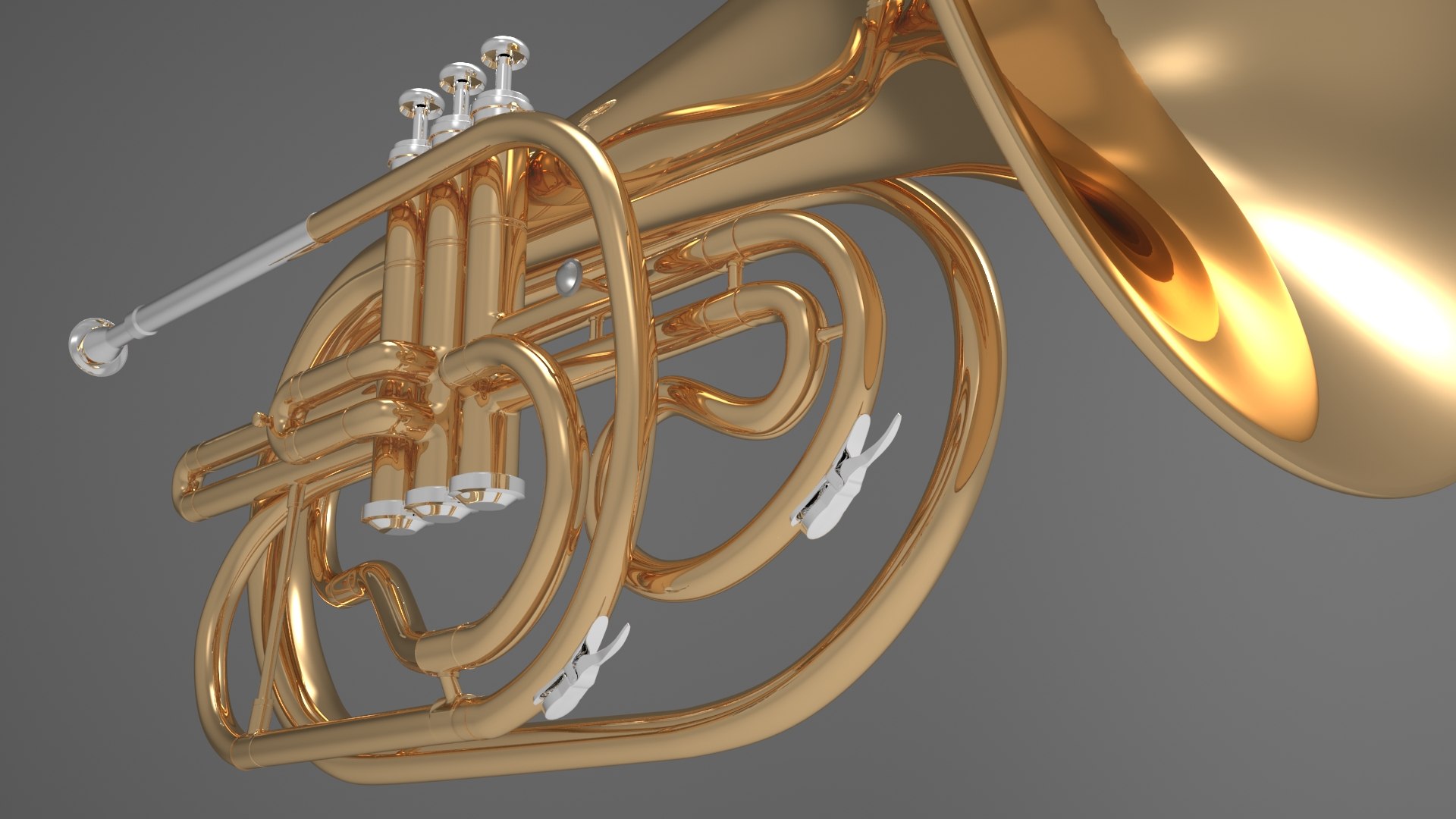 3d Model Tuba Musical Instrument