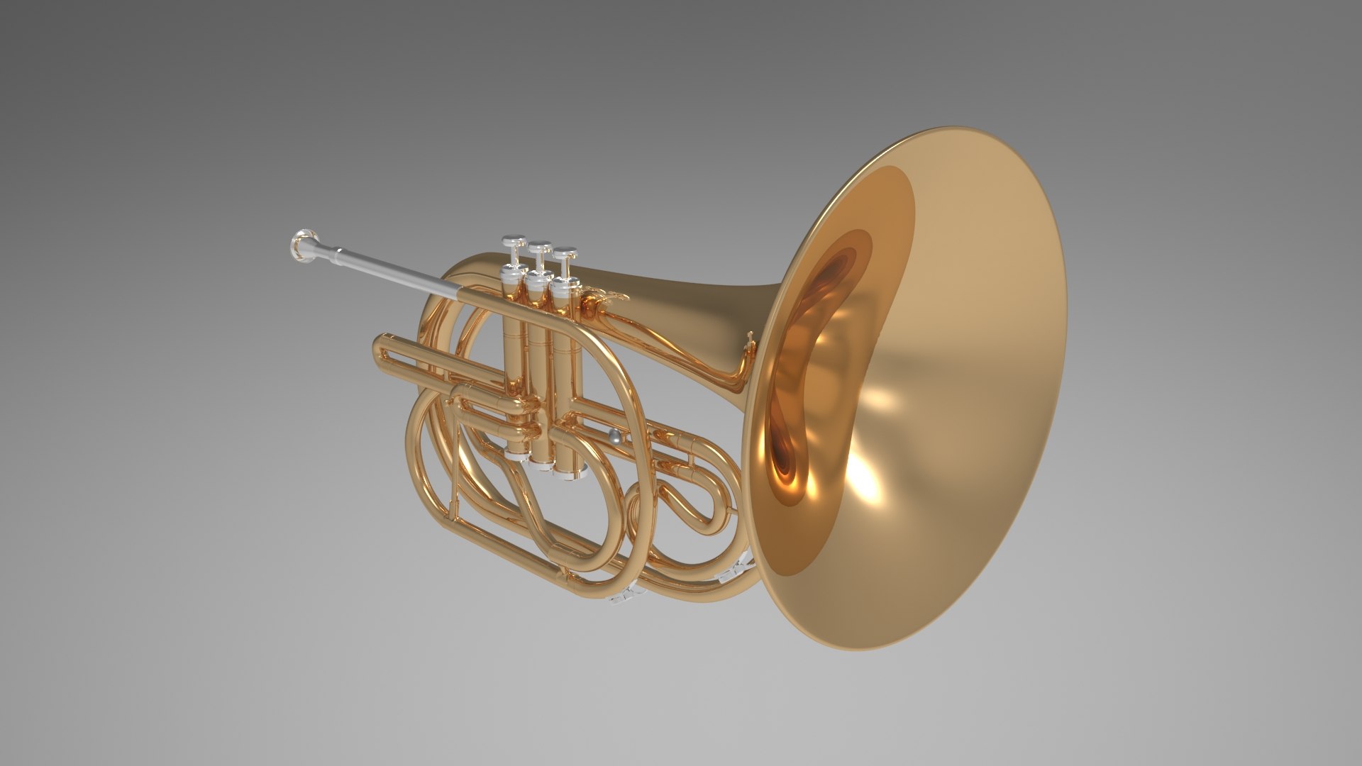 3d Model Tuba Musical Instrument