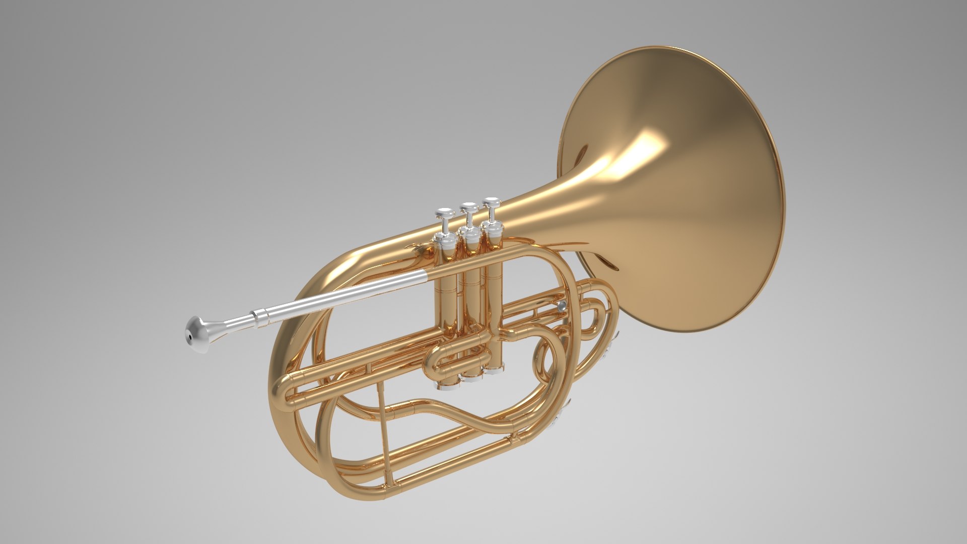 3d Model Tuba Musical Instrument
