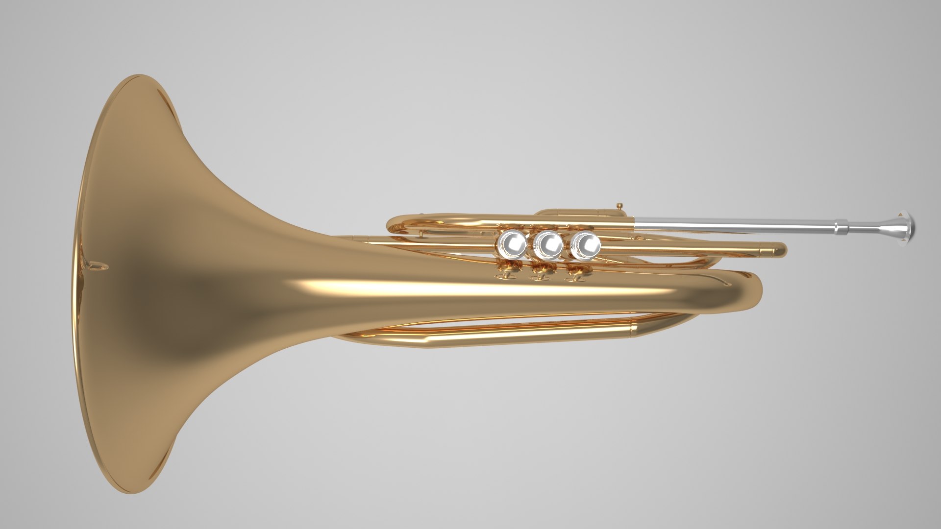 3d Model Tuba Musical Instrument