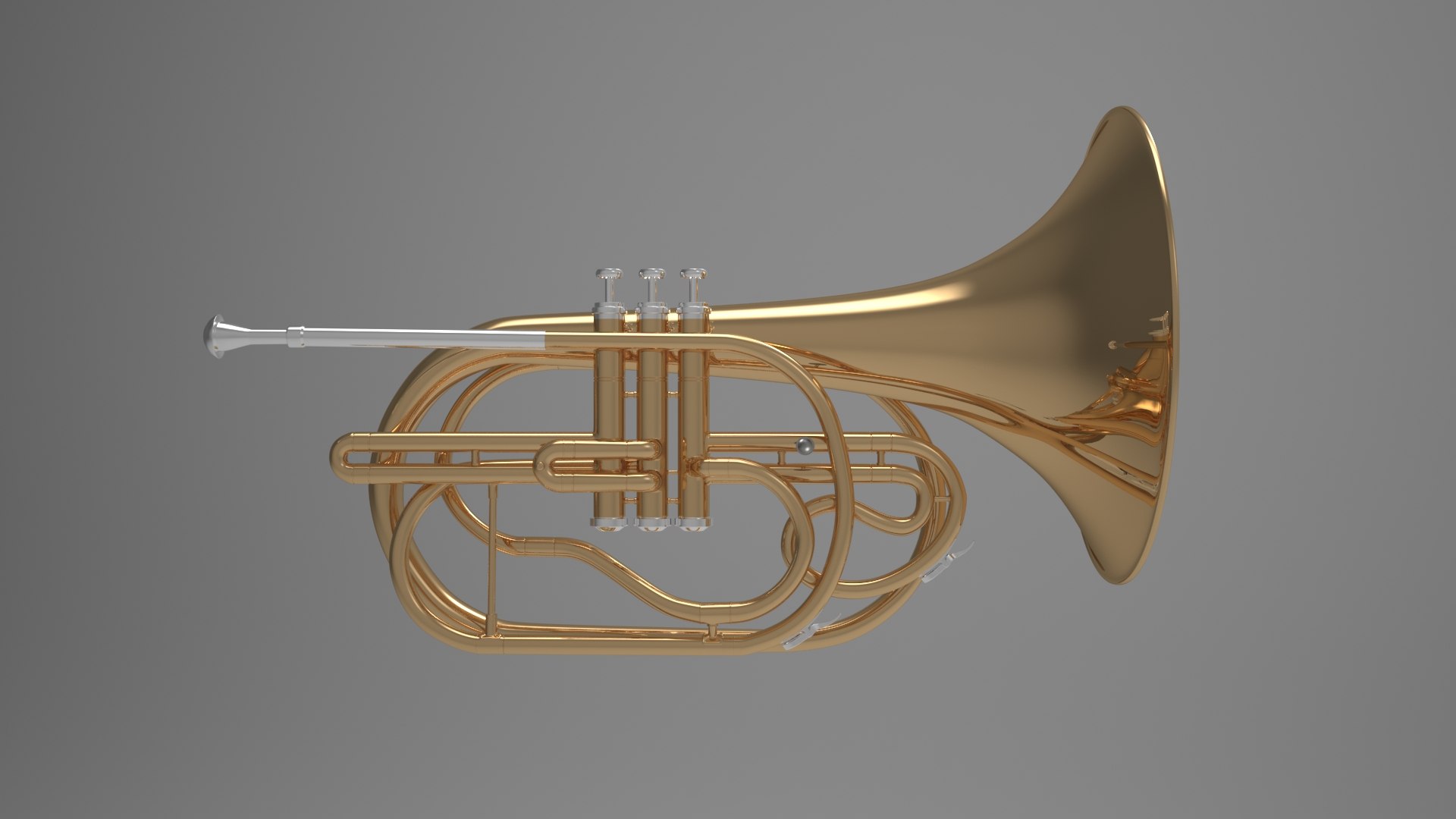 3d Model Tuba Musical Instrument