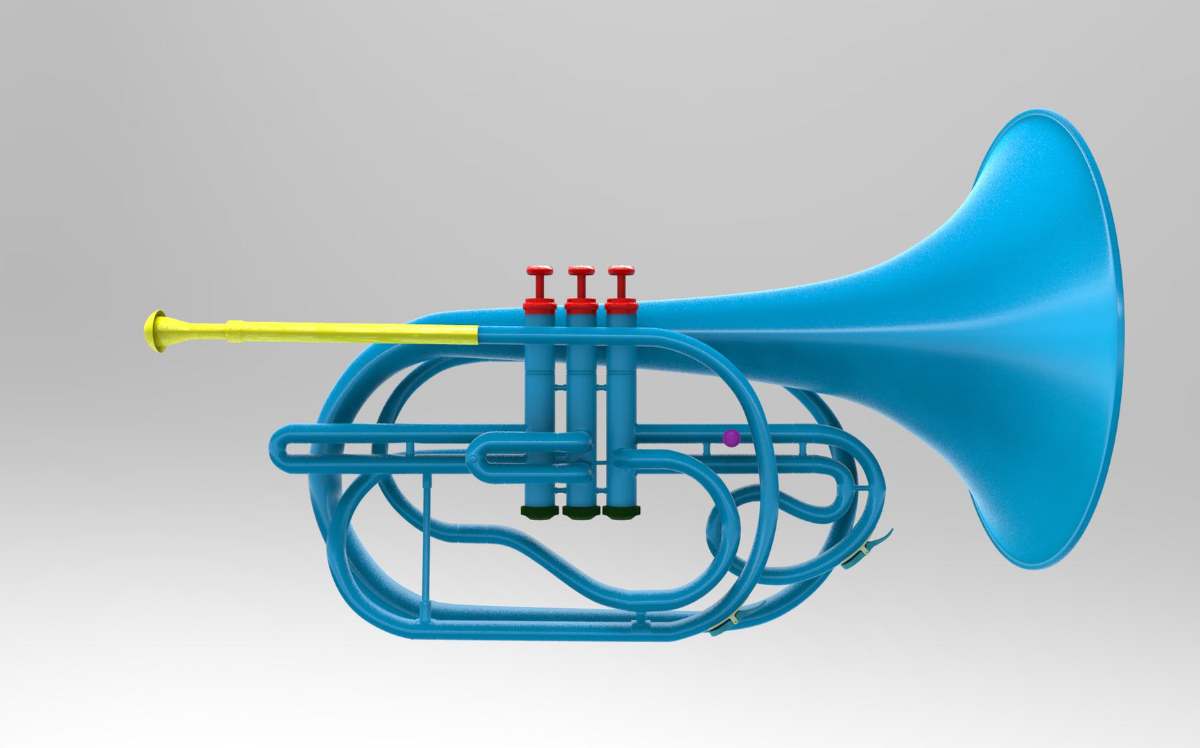 3d model tuba musical instrument