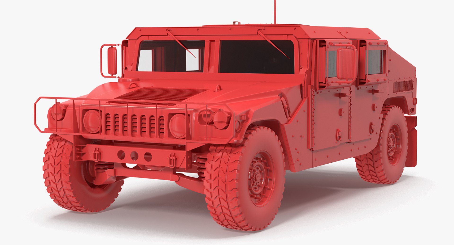 humvee m1151 simple interior 3ds