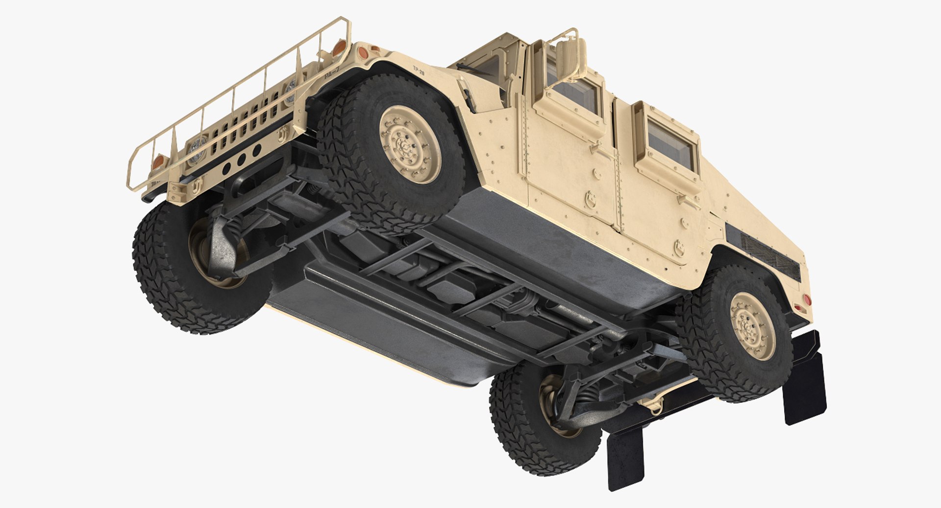humvee m1151 simple interior 3ds