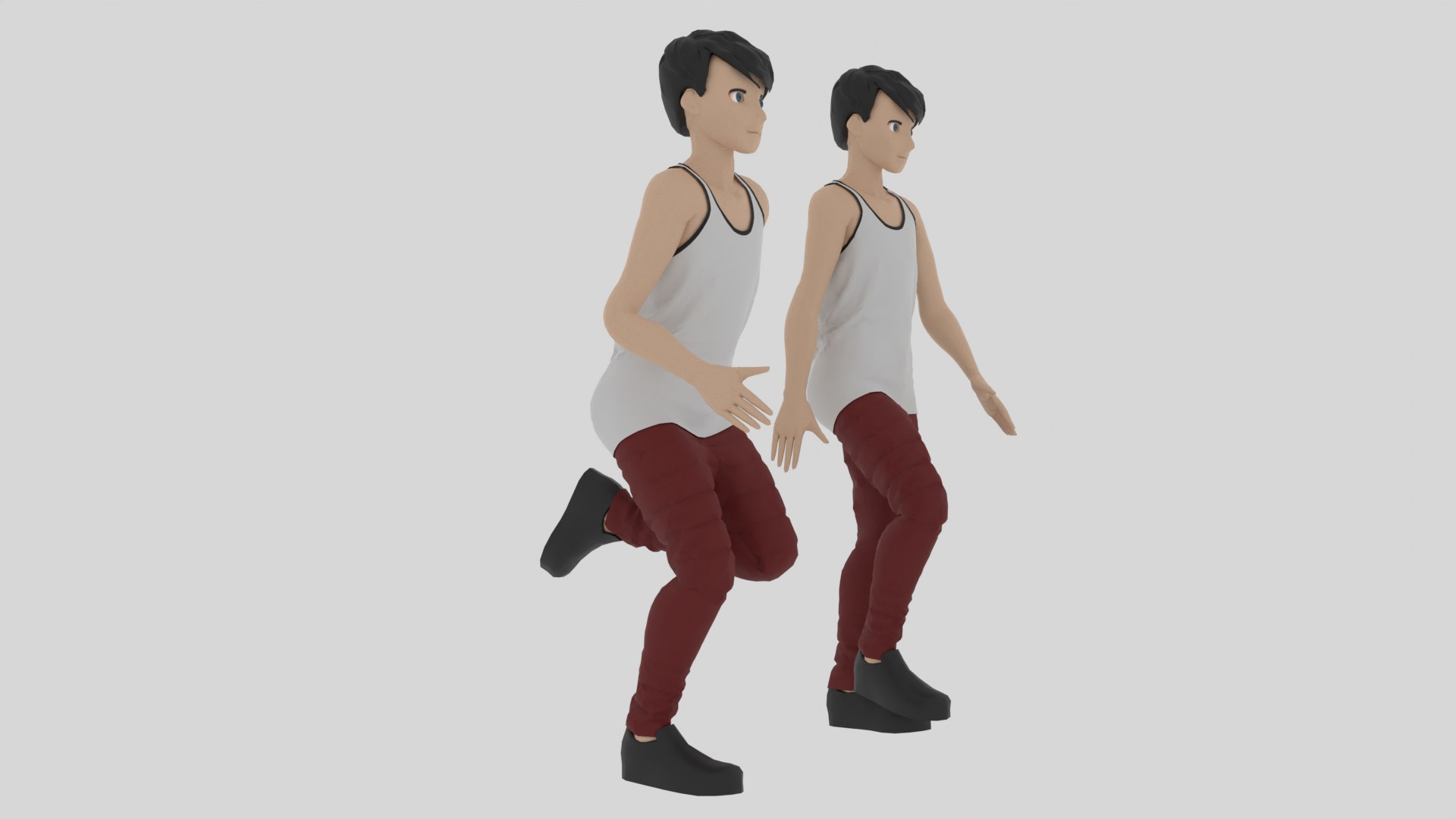 3D Model Cartoon Character Walking And Running Animation - TurboSquid ...