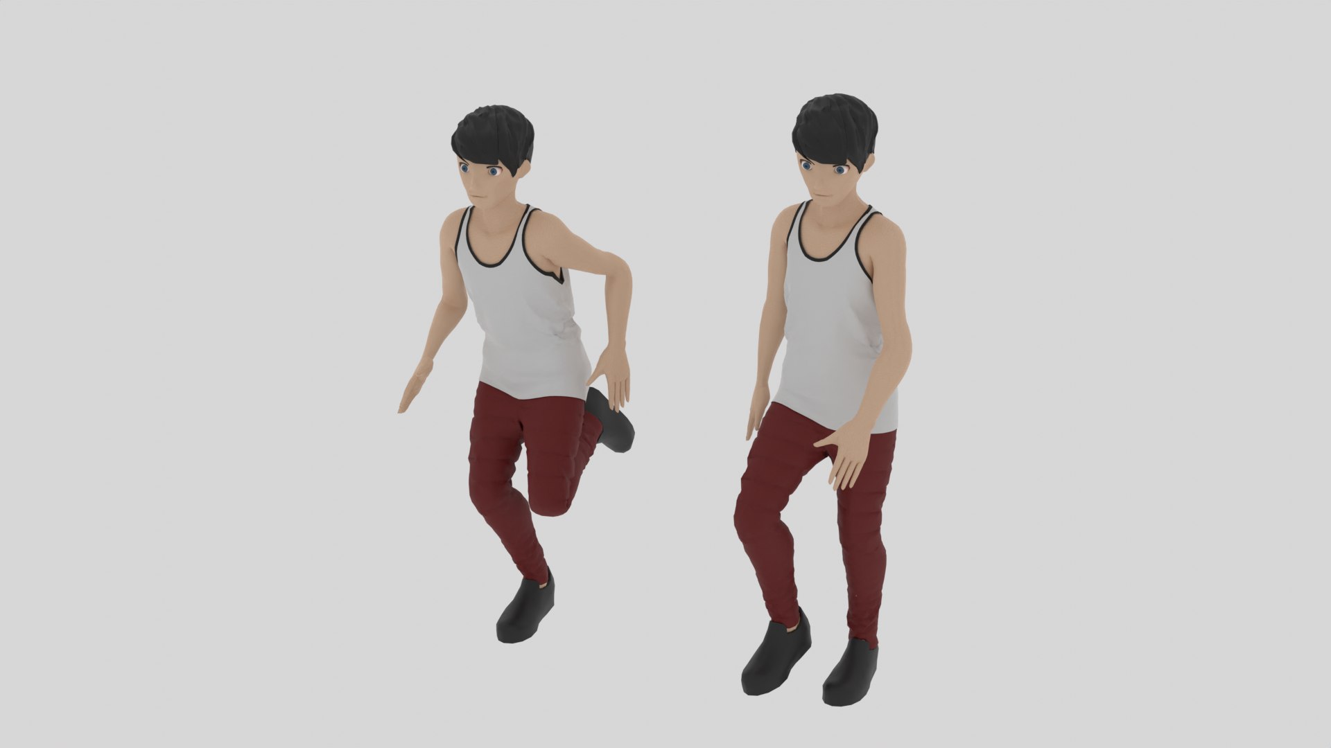 3D Model Cartoon Character Walking And Running Animation - TurboSquid ...