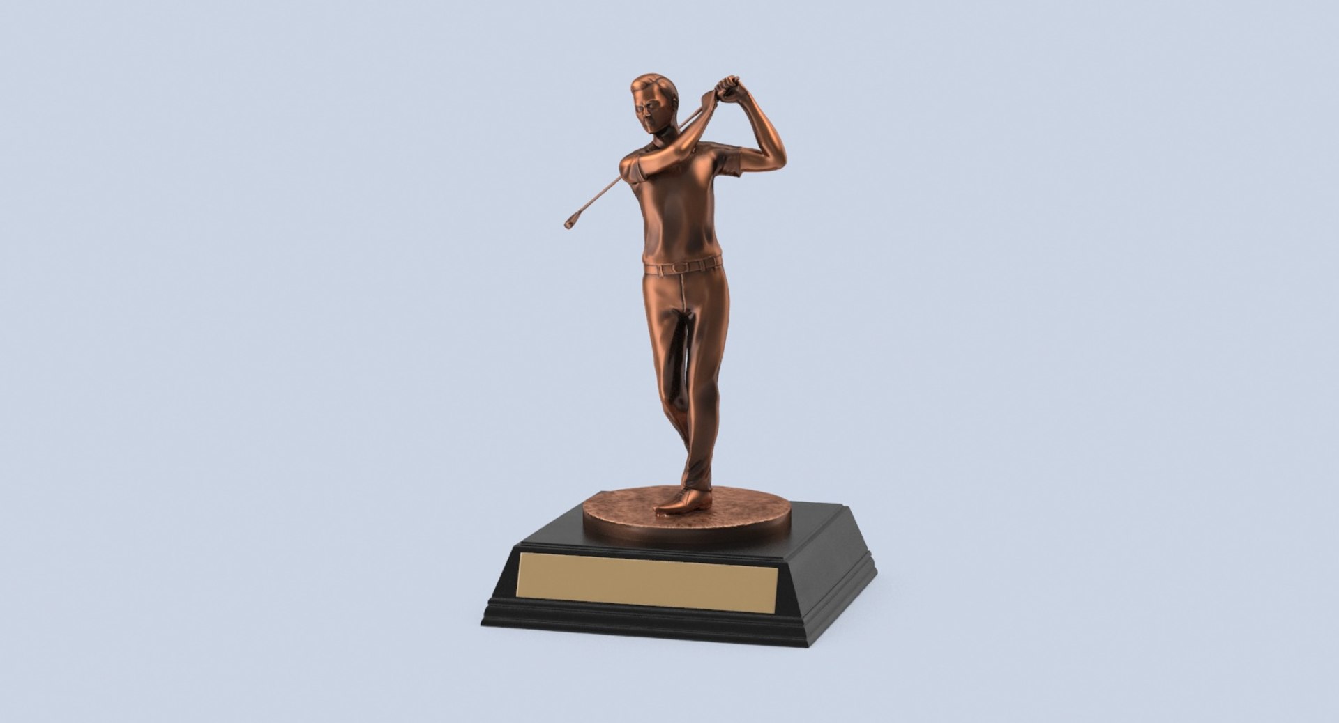 3d Golf Trophy Model