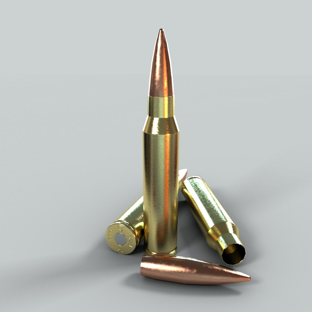 3d Model Bullet 338 Lapua