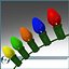 3d model 2 pack christmas lights
