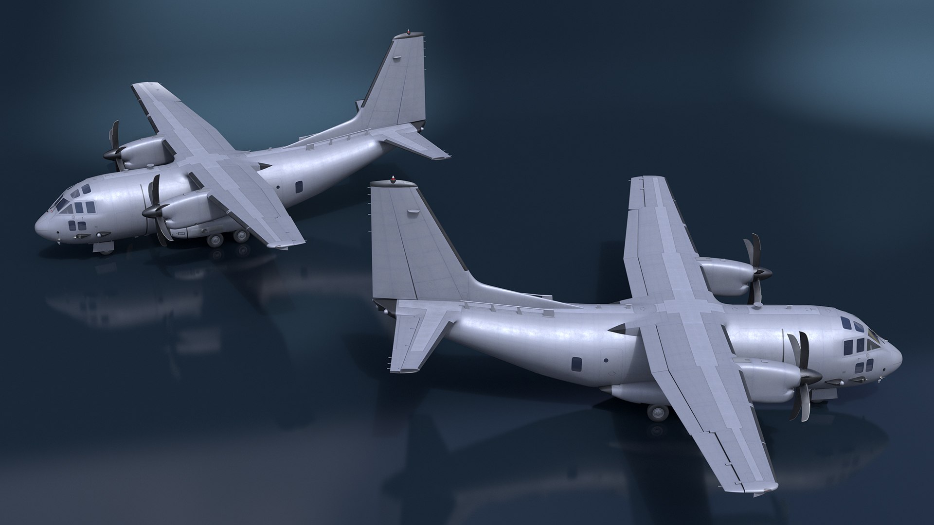 3D Multi-role Aircraft Grey - TurboSquid 2296065