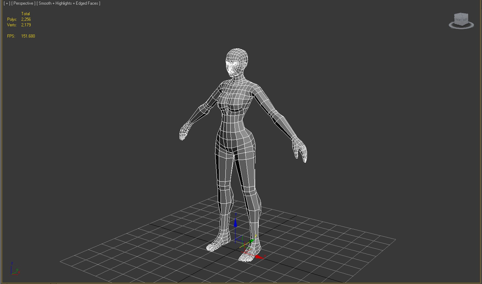 3d Female Base Mesh Human