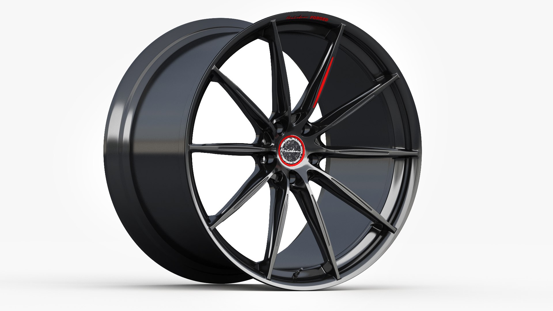 Wheel Brixton R11-R Forged Model - TurboSquid 1800848