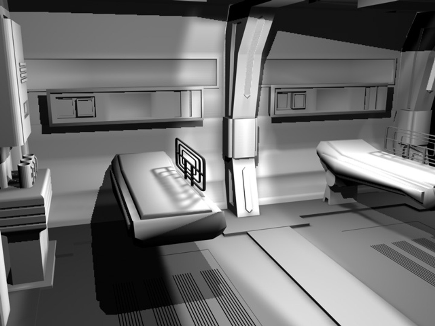 Sci Fi Room 3d Model