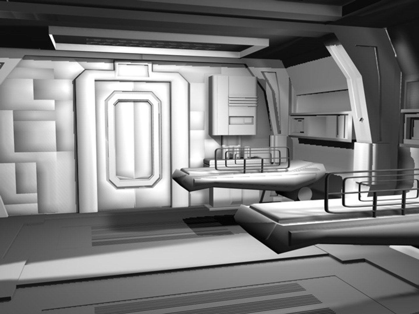 Sci Fi Room 3d Model