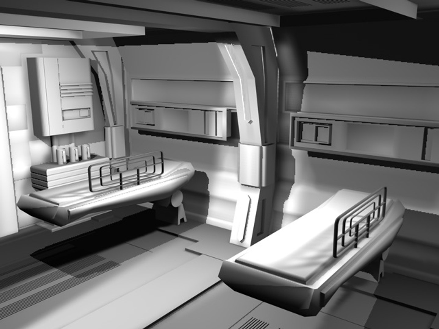 Sci Fi Room 3d Model