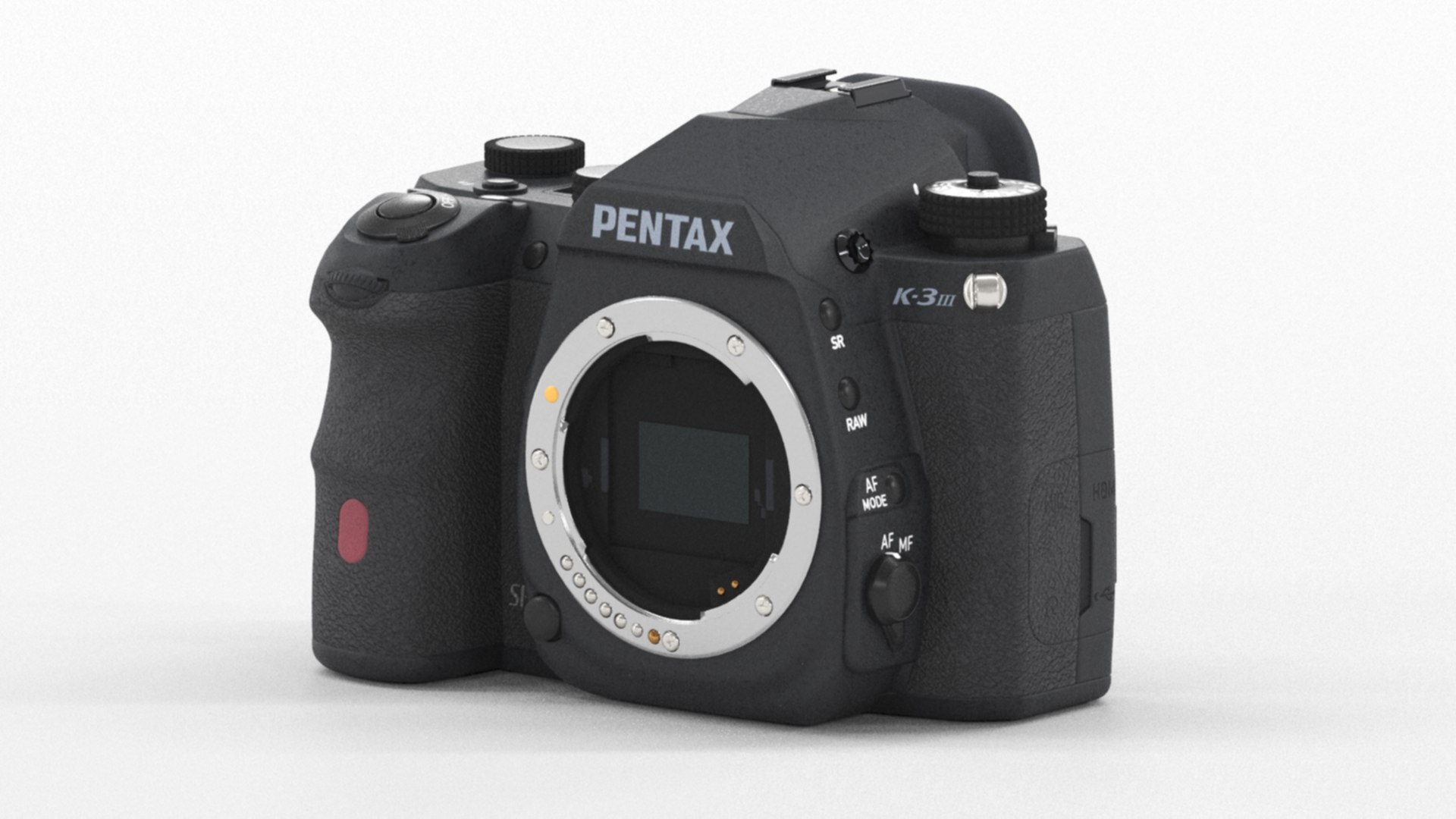 Pentax K-3 Mark III Monochrome 3D Model - TurboSquid 2339797