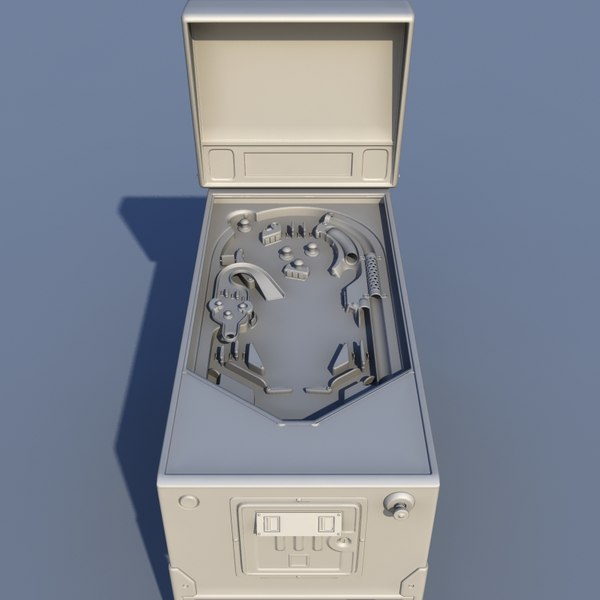 3d model pinball machine 02
