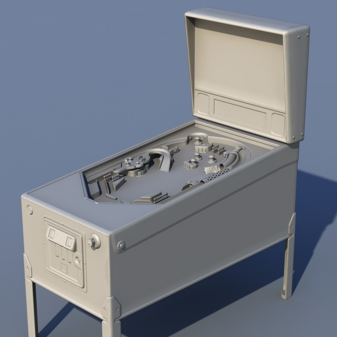 3d Model Pinball Machine 02