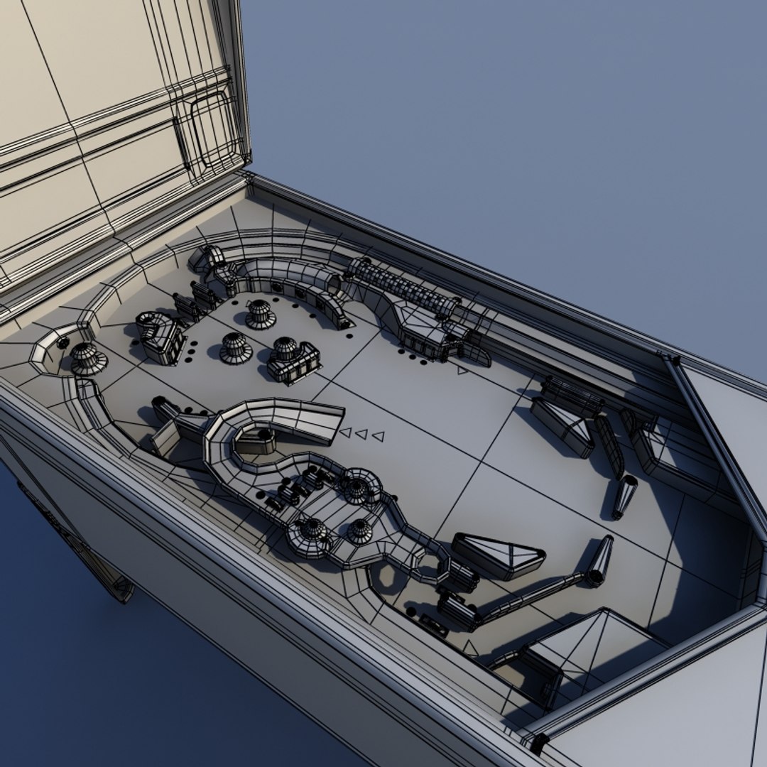 3d Model Pinball Machine 02