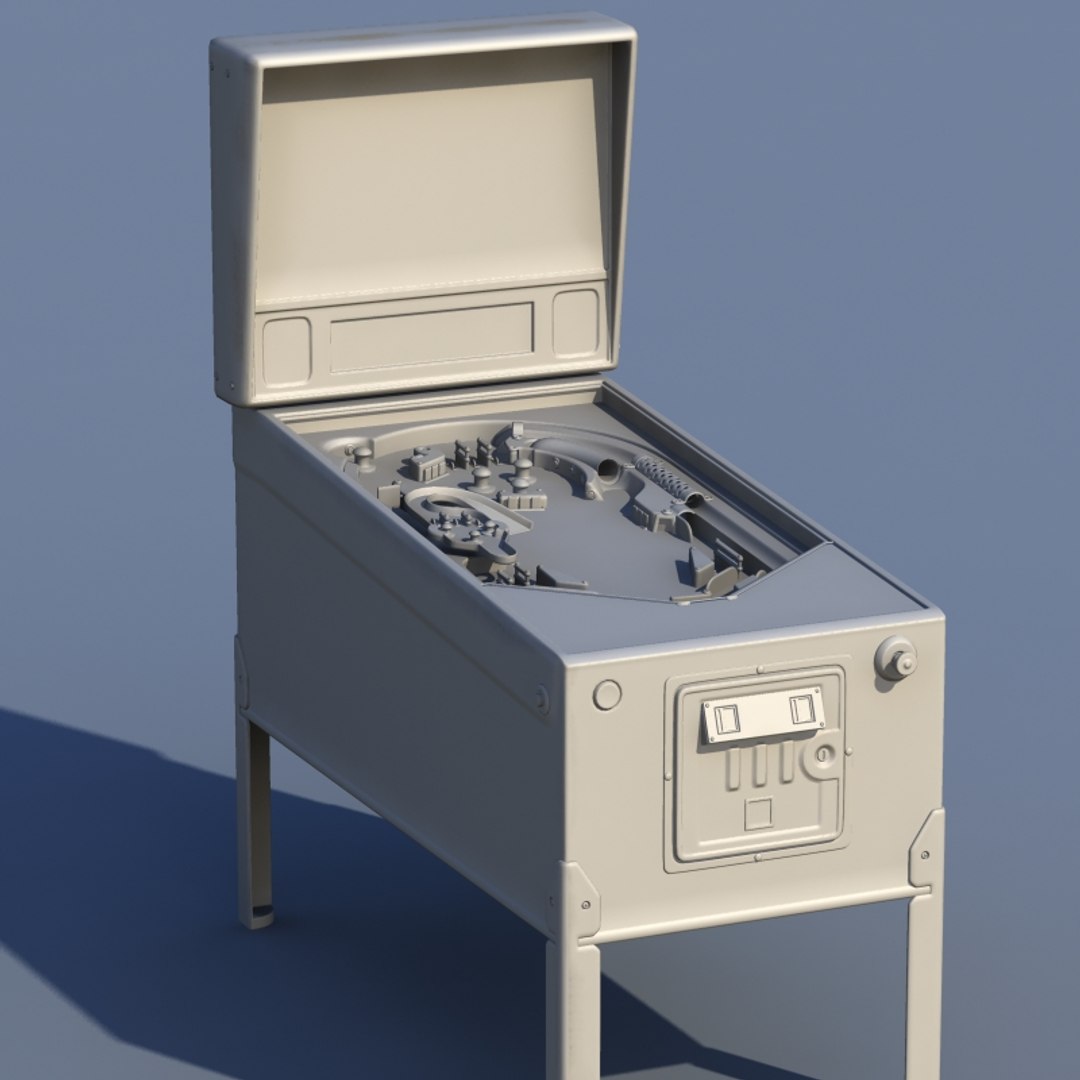 3d Model Pinball Machine 02