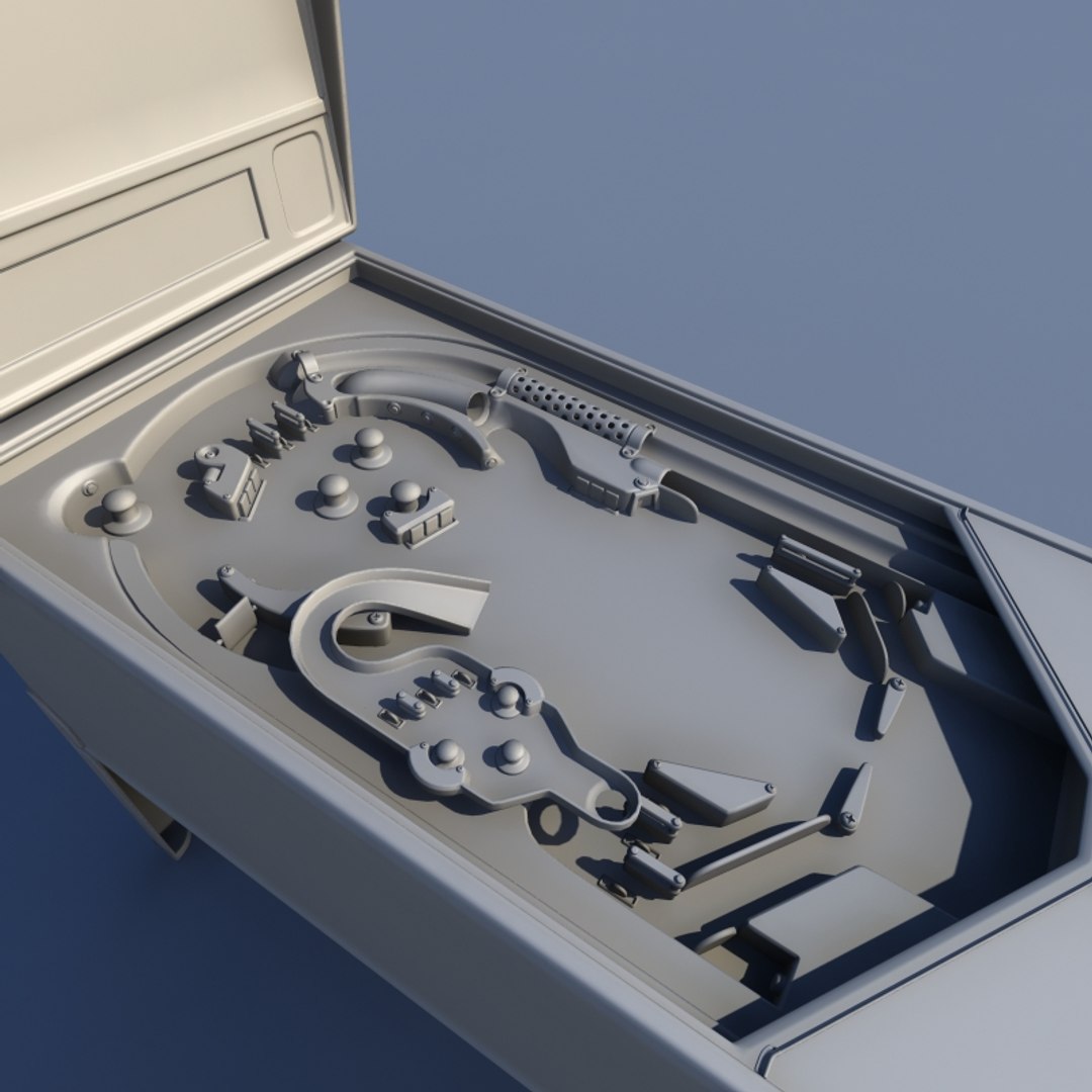 3d Model Pinball Machine 02
