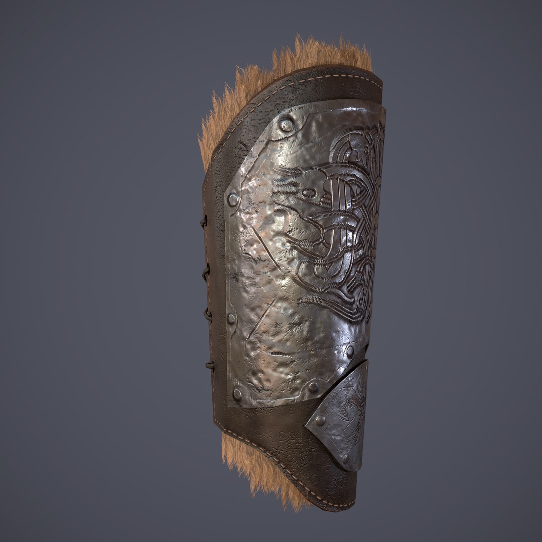 Viking Fur Lined Bracers 3D - TurboSquid 1464896
