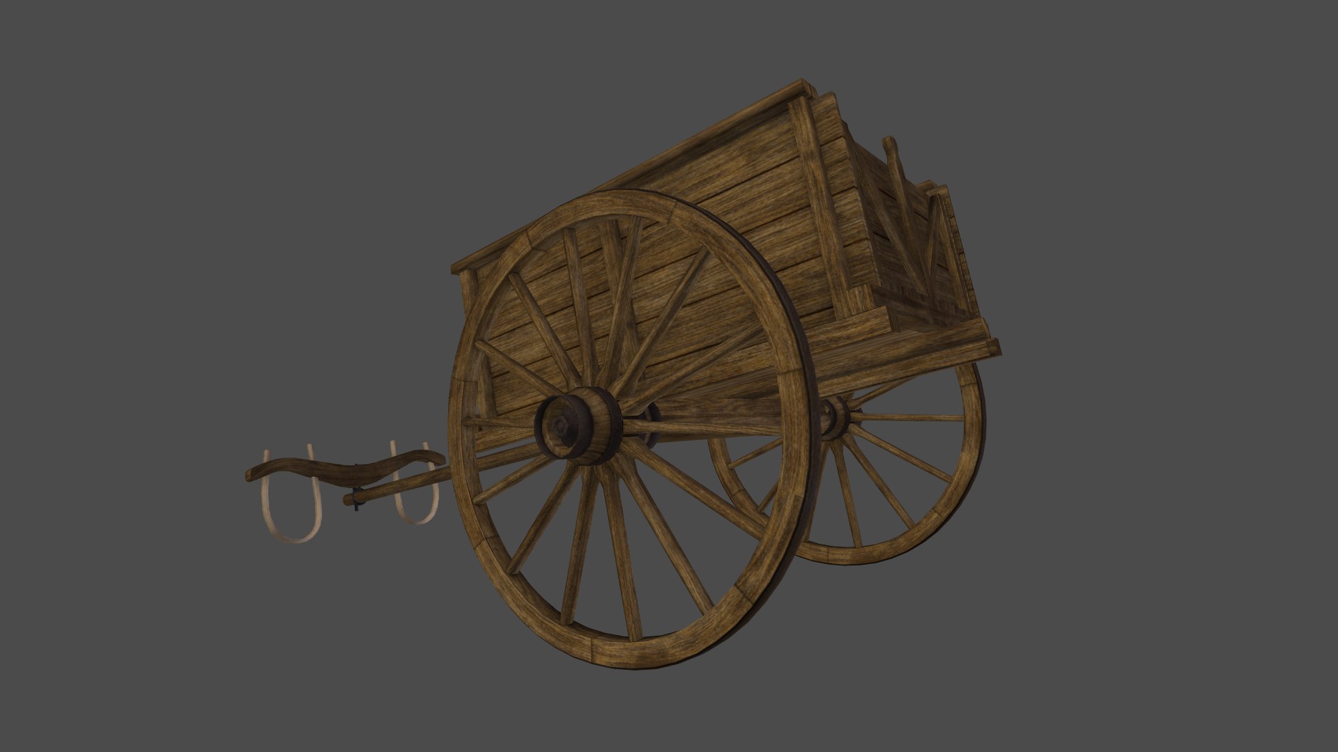 Bulllok cart 3D model - TurboSquid 1194561